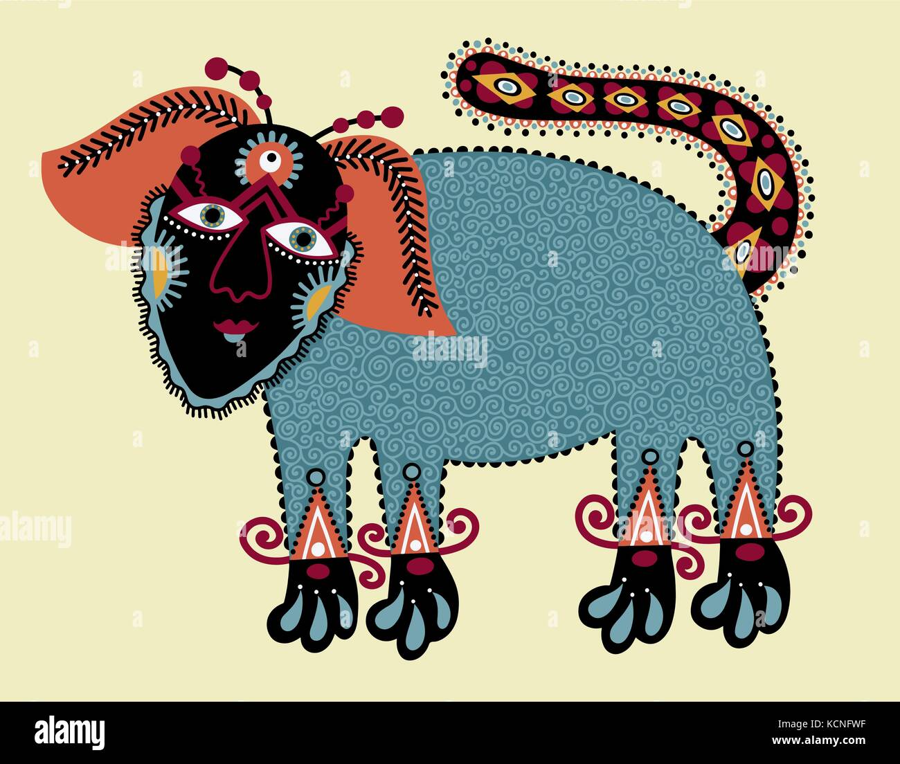 unique original drawing of dog Stock Vector Image & Art - Alamy
