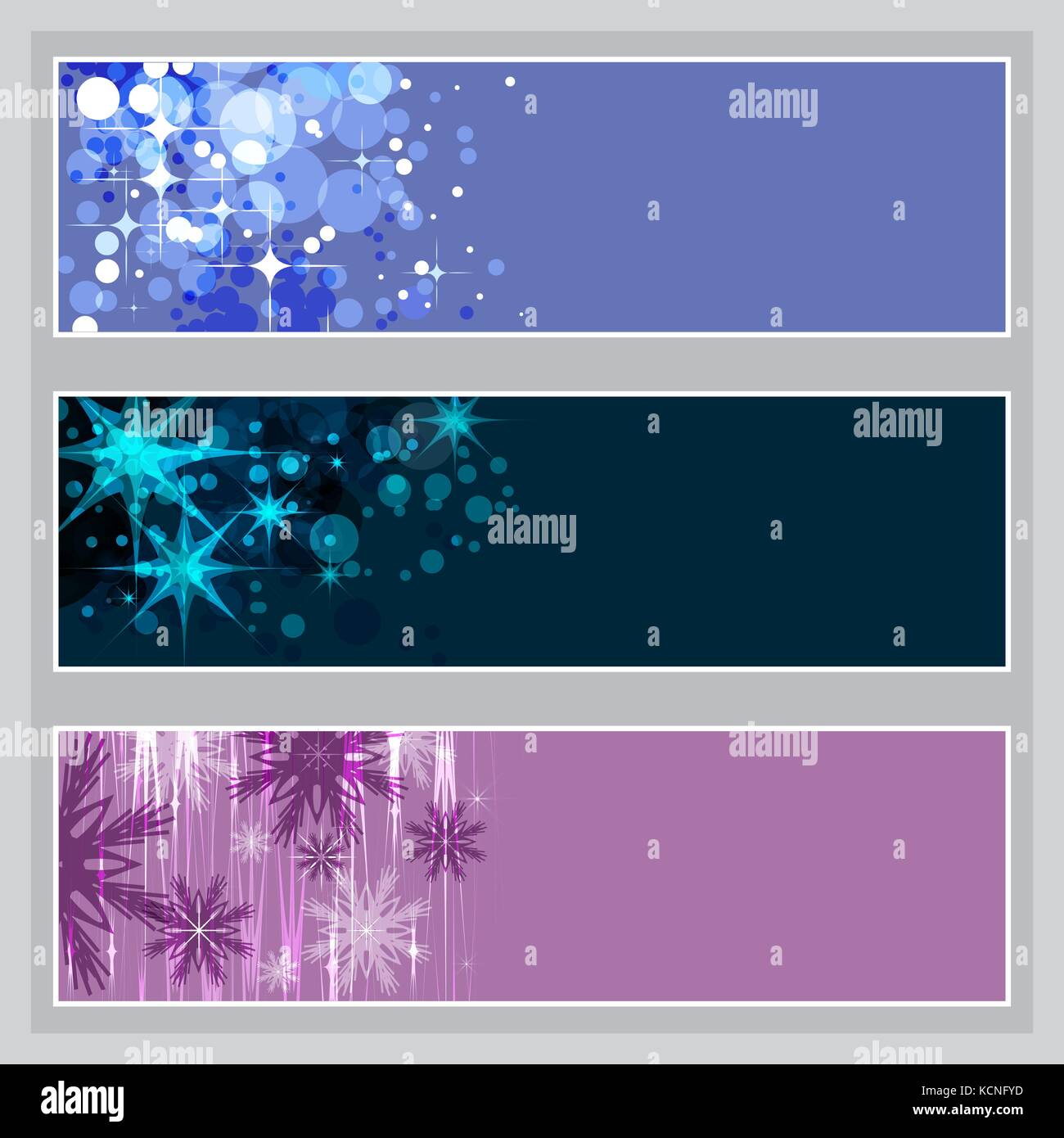 Set dark blue snowflakes Stock Vector Images - Alamy