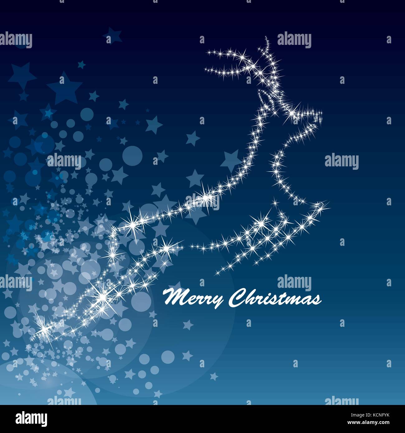 Christmas card deer Stock Vector Images - Alamy