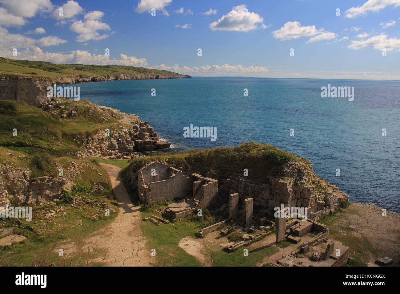 Winspit Quarry on the Isle of Purbeck, Dorset. Used as a location in Dr ...