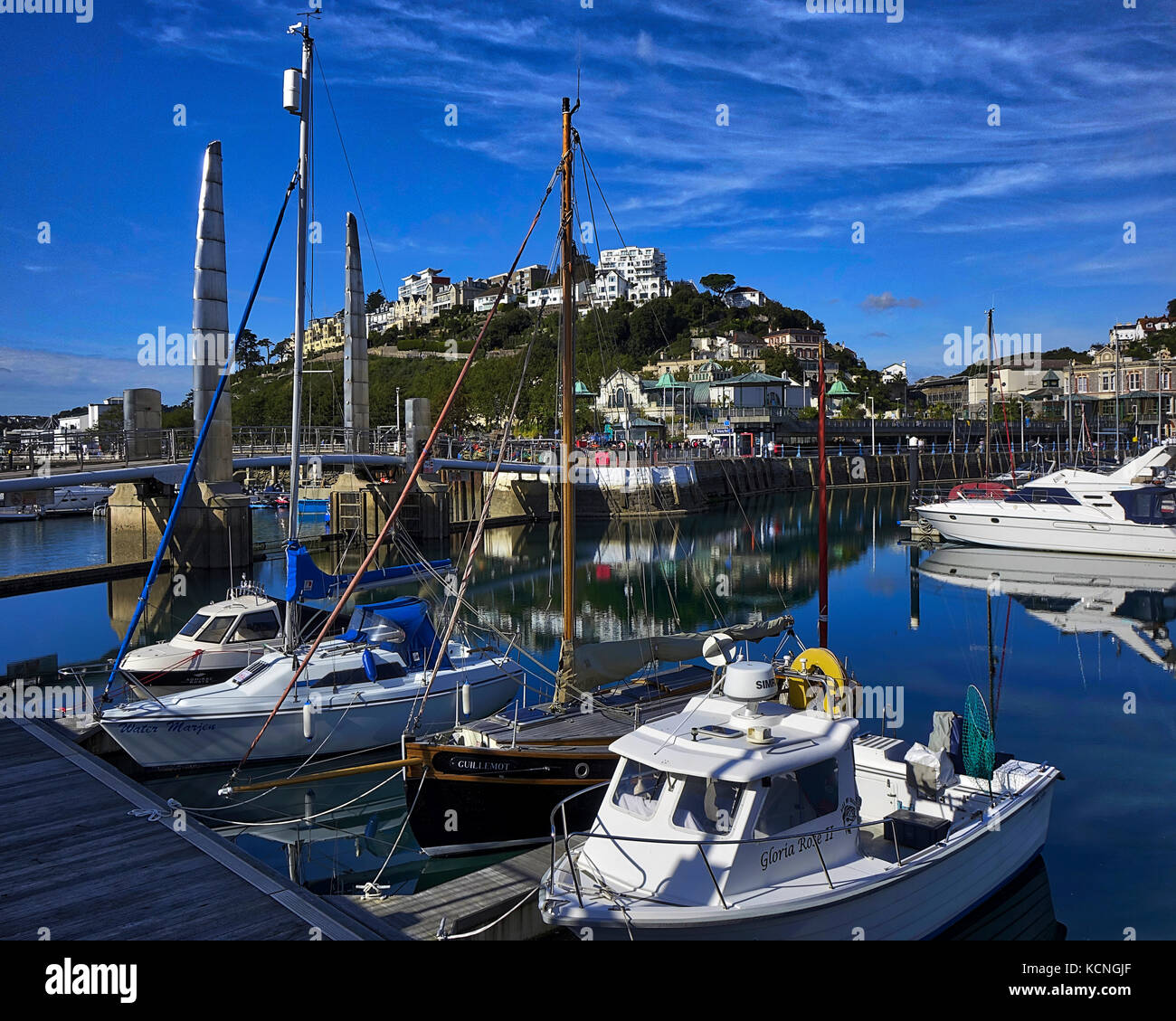 Torquay marina bridge hi-res stock photography and images - Alamy