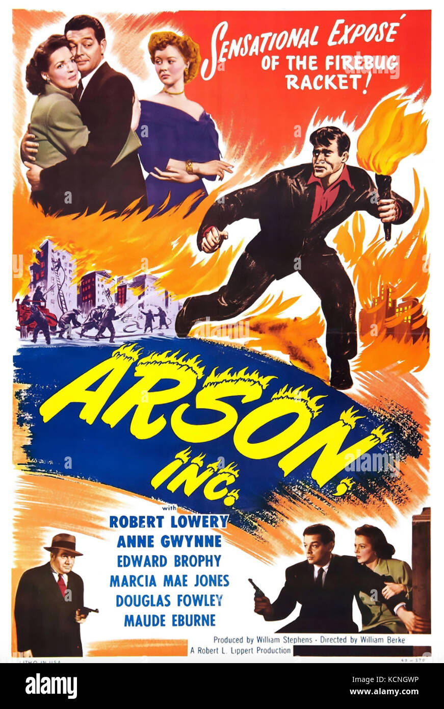 ARSON INC 1949 Lippert Pictures film Stock Photo - Alamy