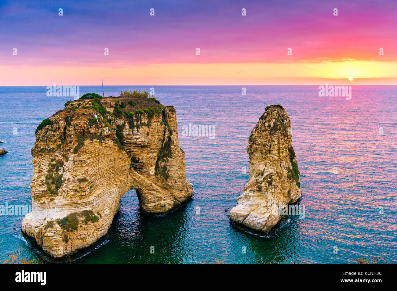 Raouche, pigeons' rock, beirut, lebanon hi-res stock photography and ...