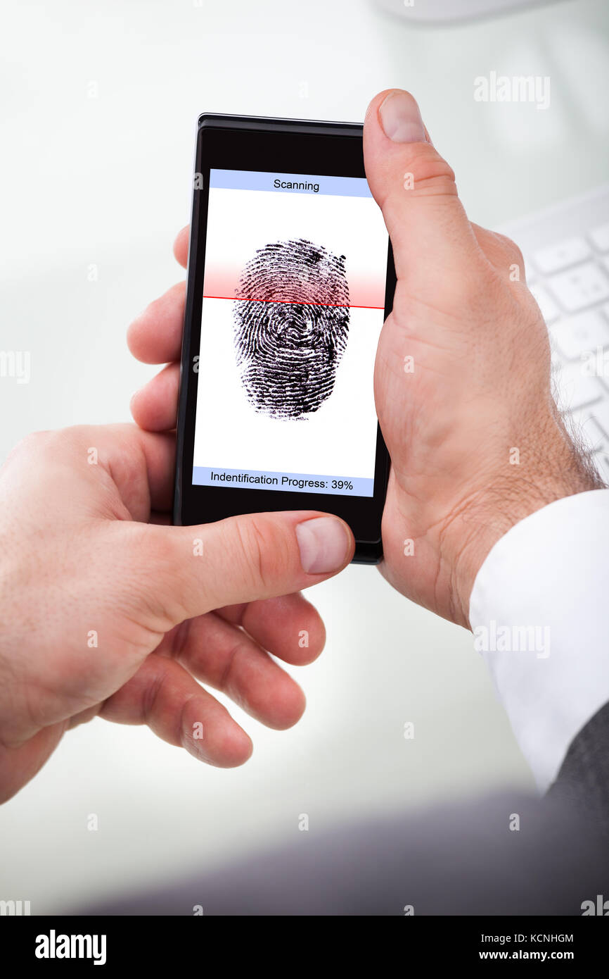 Finger print scan for security system hi-res stock photography and ...