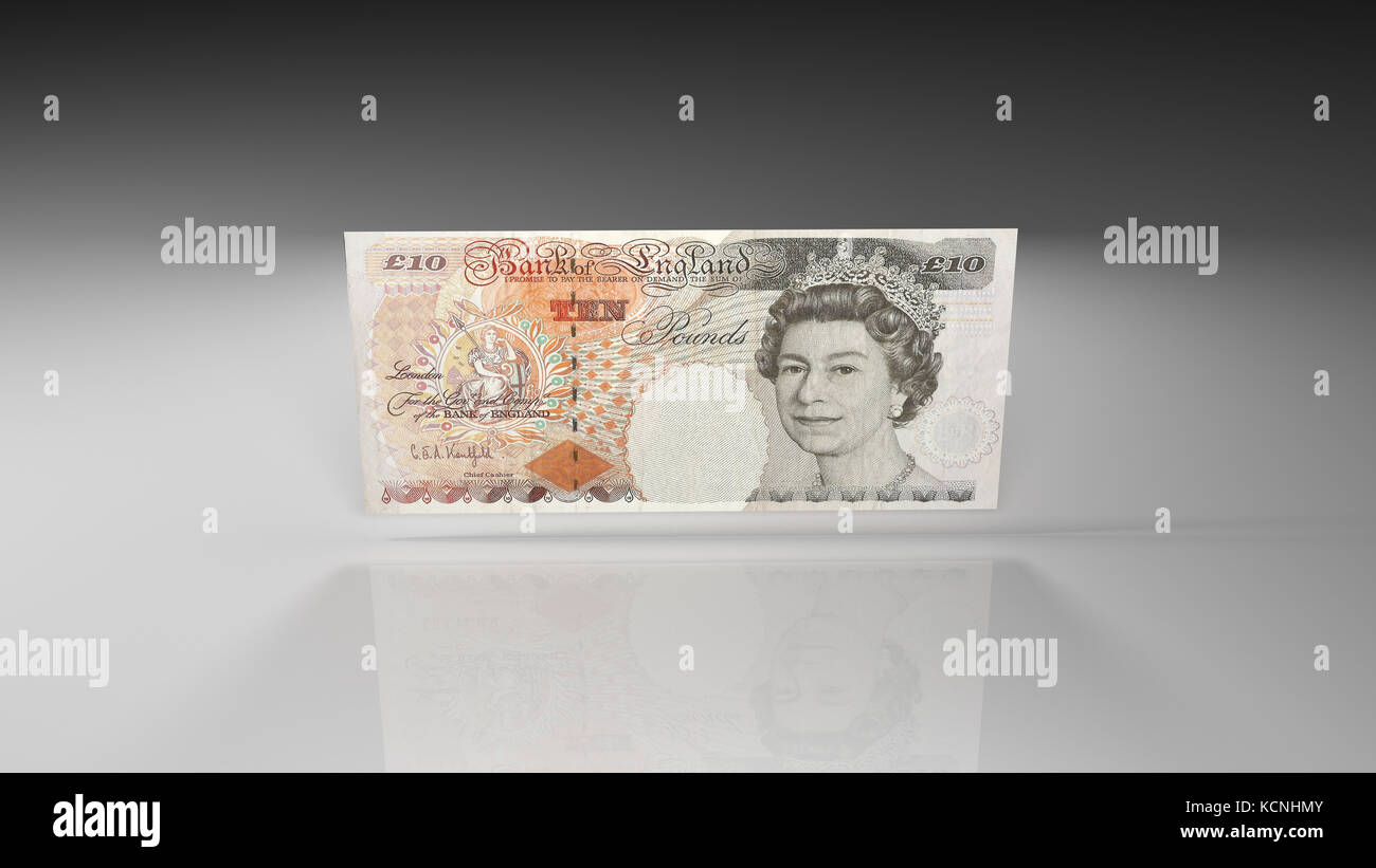 Close up of British pound banknote on a glossy surface Stock Photo - Alamy