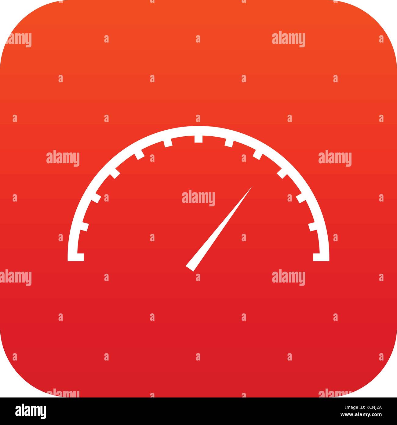 Speedometer icon digital red Stock Vector Image & Art - Alamy