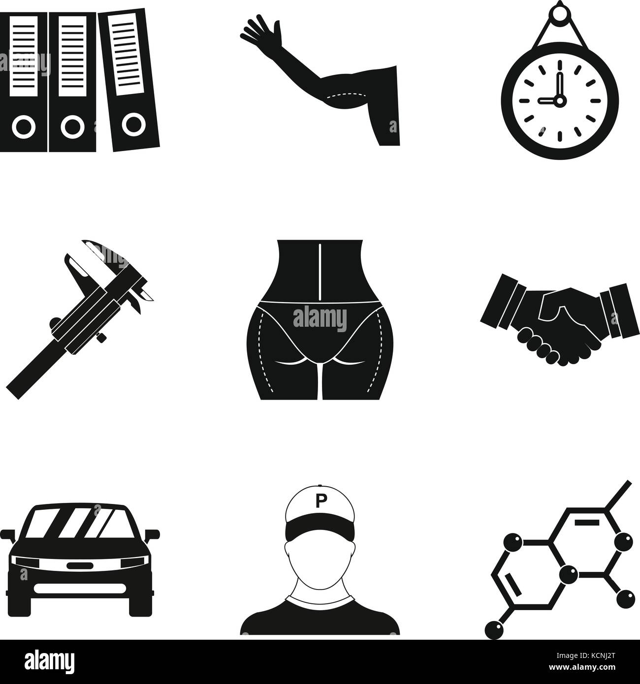 Trade icons set, simple style Stock Vector Image & Art - Alamy