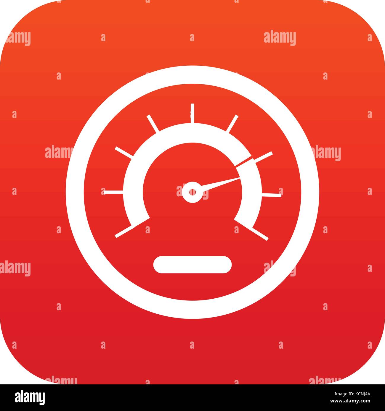 Speedometer icon digital red Stock Vector Image & Art - Alamy