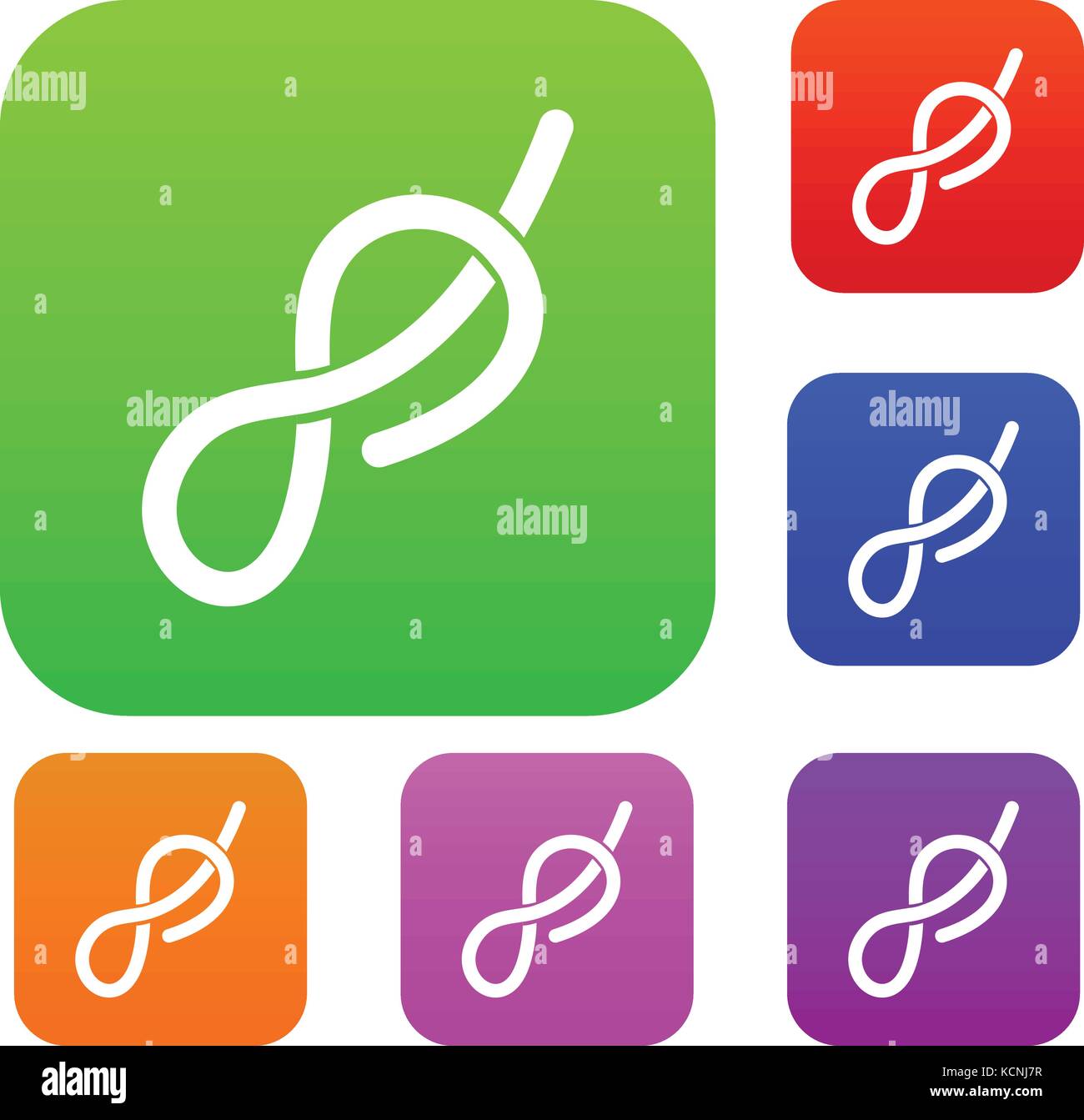 Ship rope set color collection Stock Vector Image & Art - Alamy