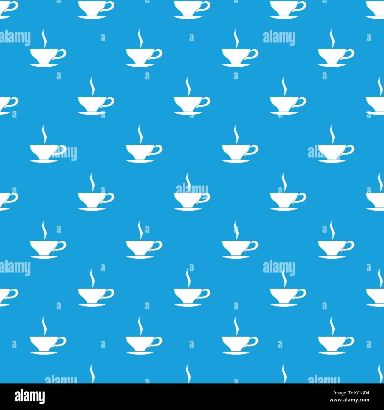 Cup of tea pattern seamless blue Stock Vector Image & Art - Alamy