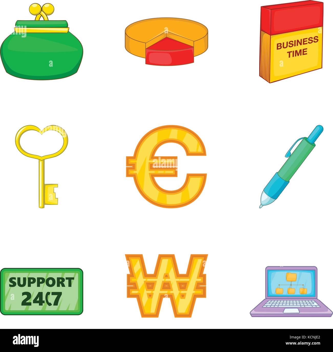 Money icons set, cartoon style Stock Vector Image & Art - Alamy