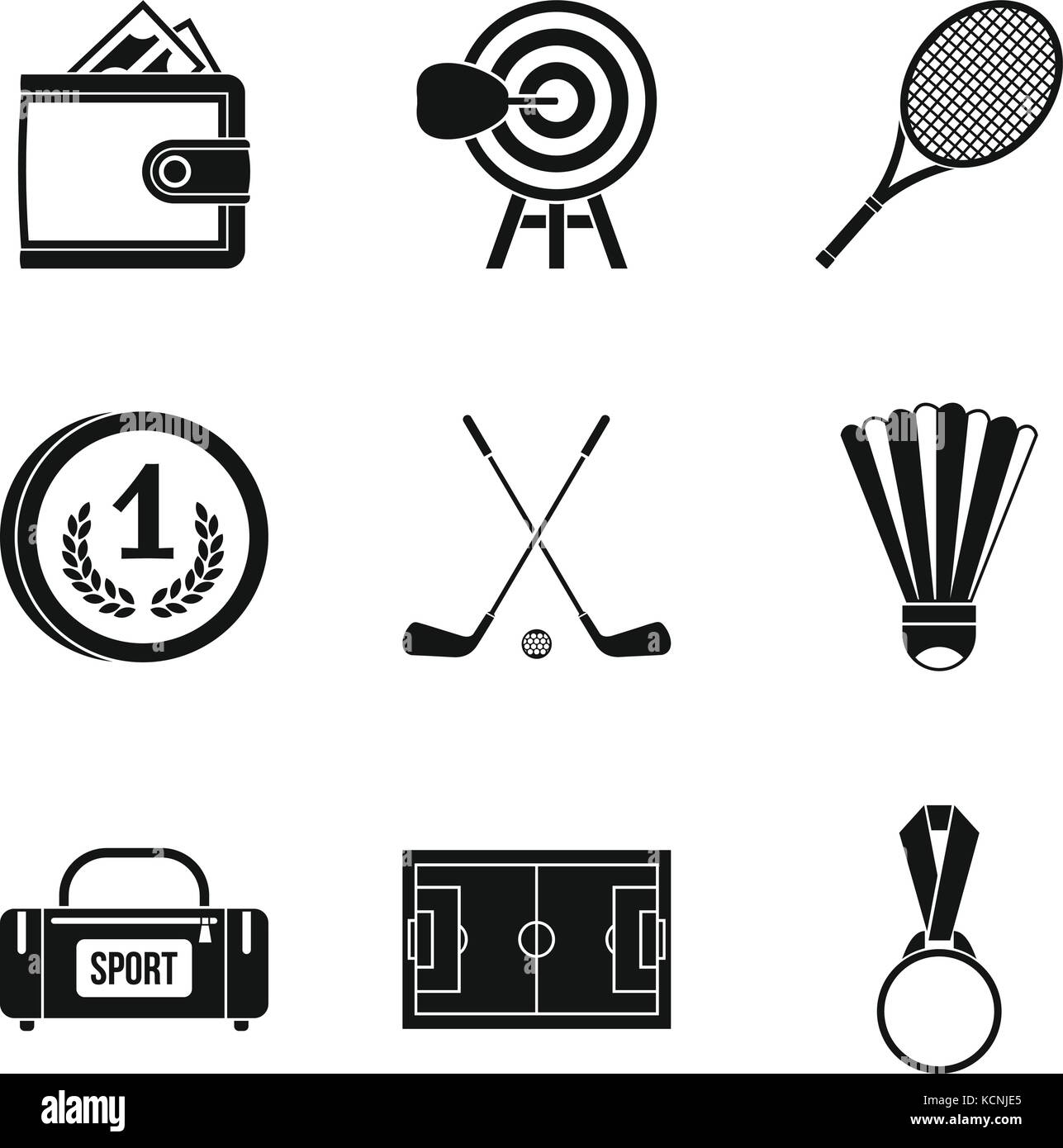 Will to win icons set, simple style Stock Vector Image & Art - Alamy
