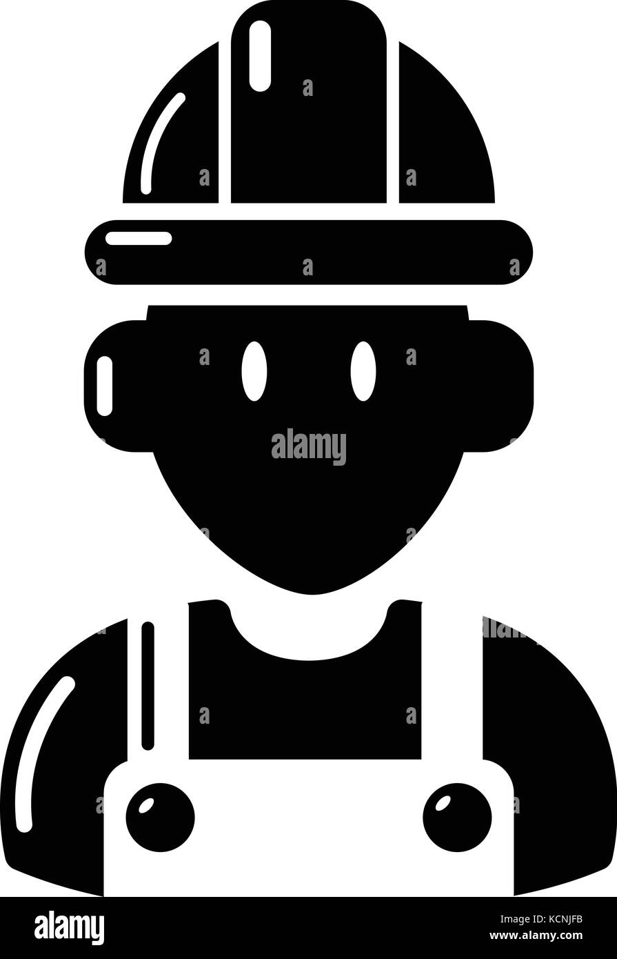 Builder icon, simple black style Stock Vector Image & Art - Alamy