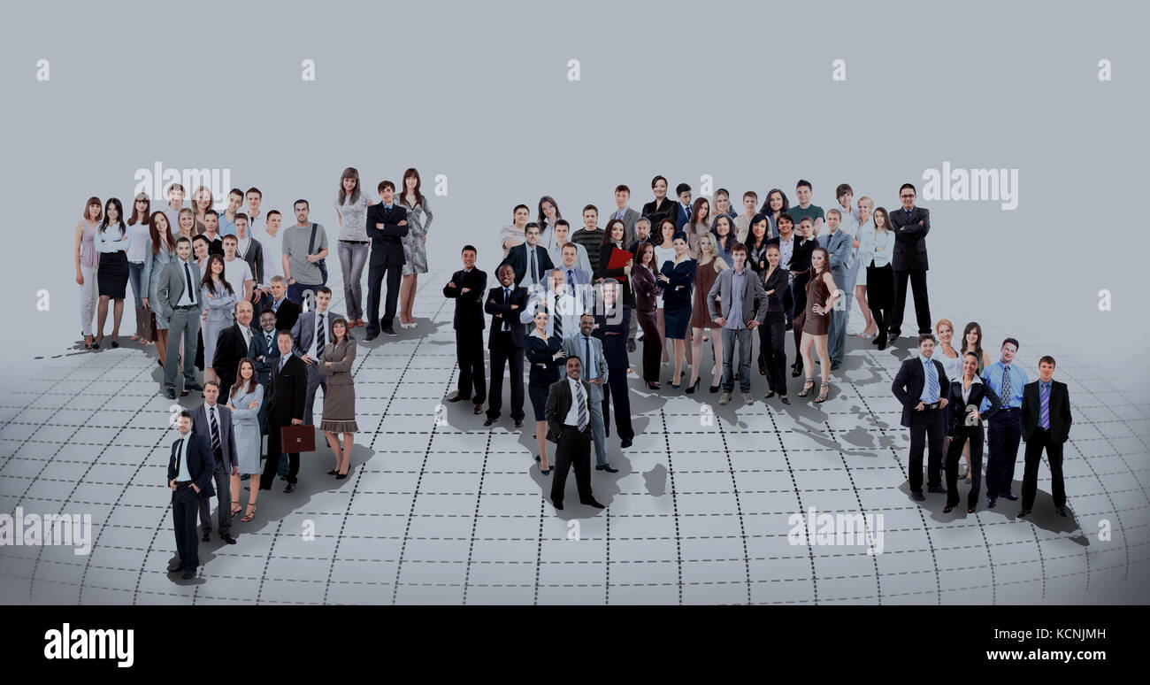 Young attractive business people - the elite business team Stock Photo ...