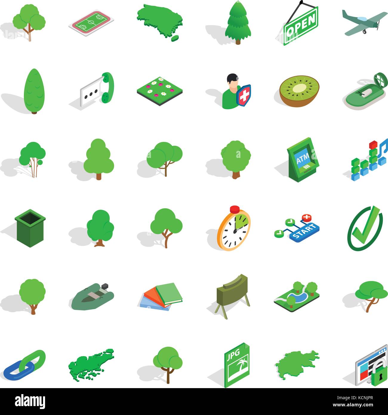 Apple icons set, isometric style Stock Vector Image & Art - Alamy