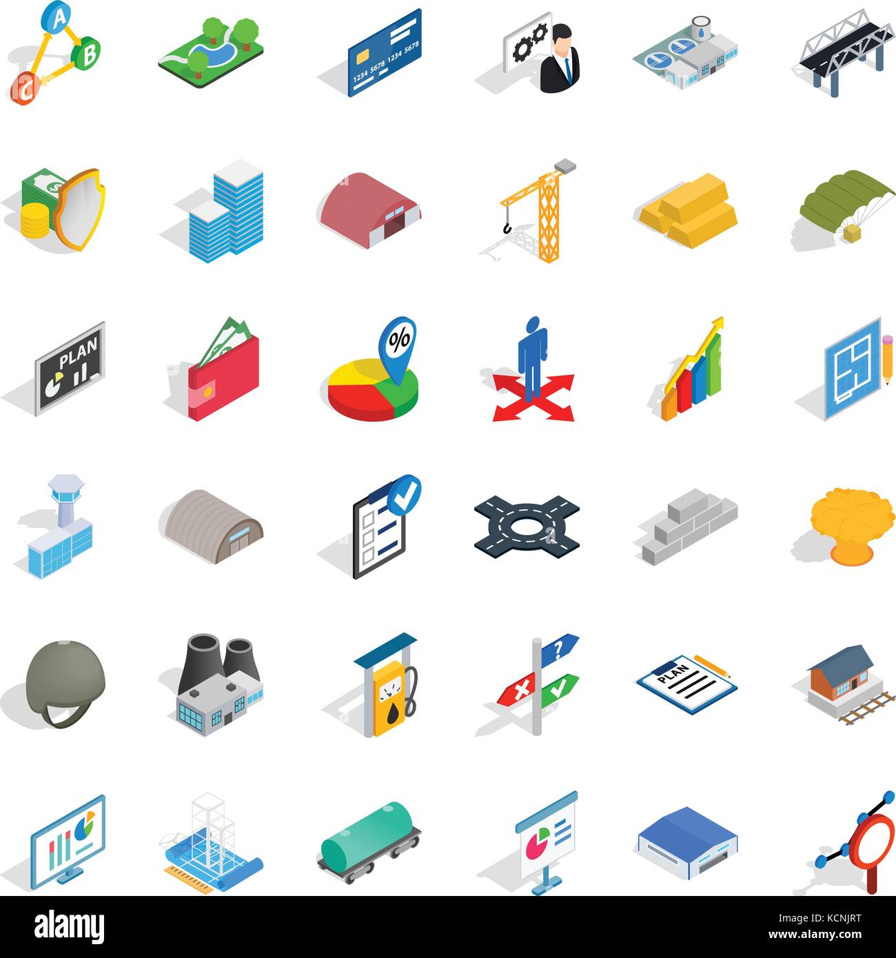 Strong economy icons set, cartoon style Stock Vector Image & Art - Alamy
