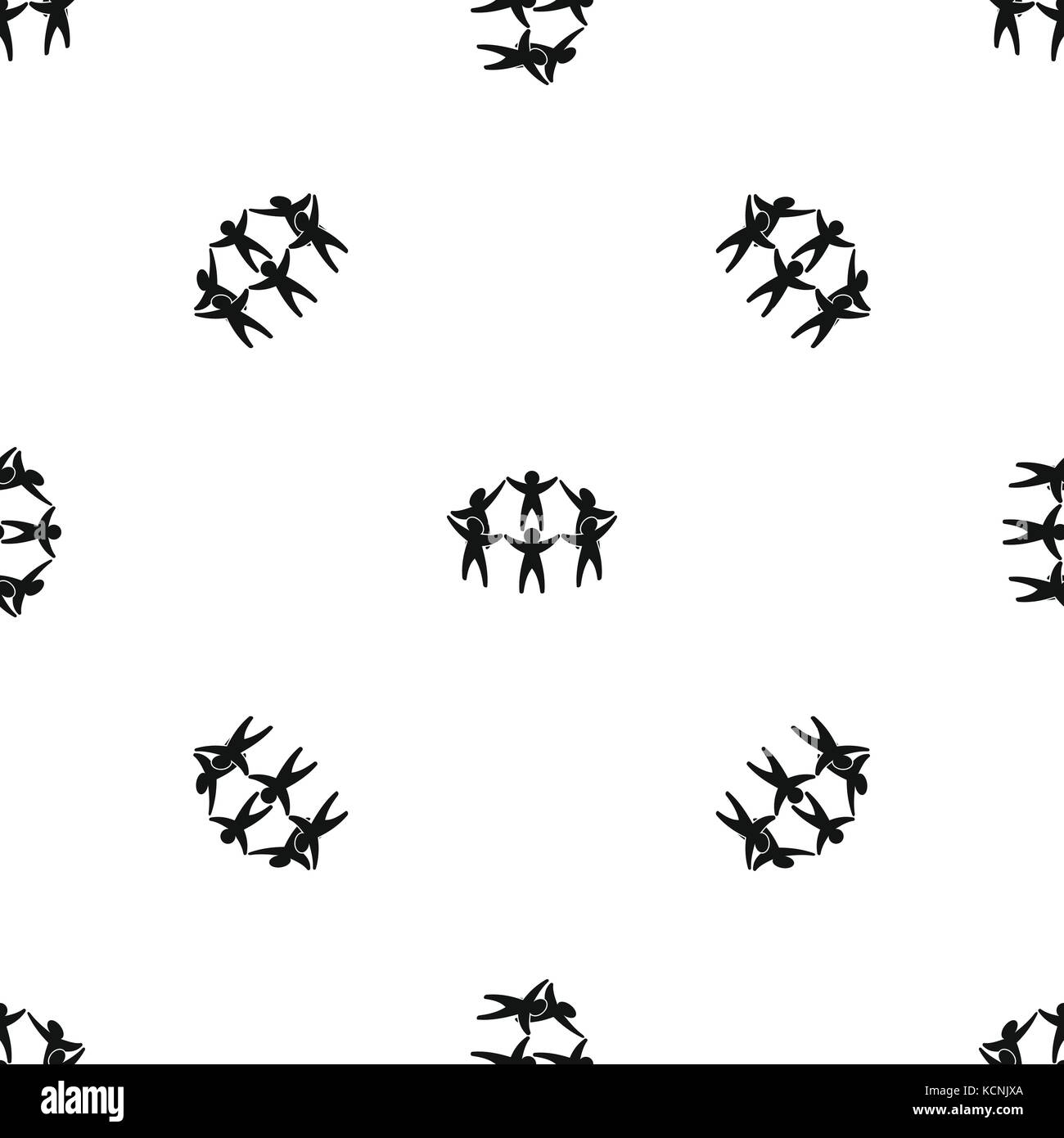 Team or friends pattern seamless black Stock Vector Image & Art - Alamy