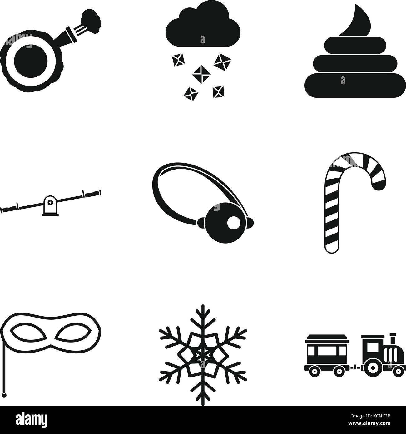 Stealth icons set, simple style Stock Vector Image & Art - Alamy