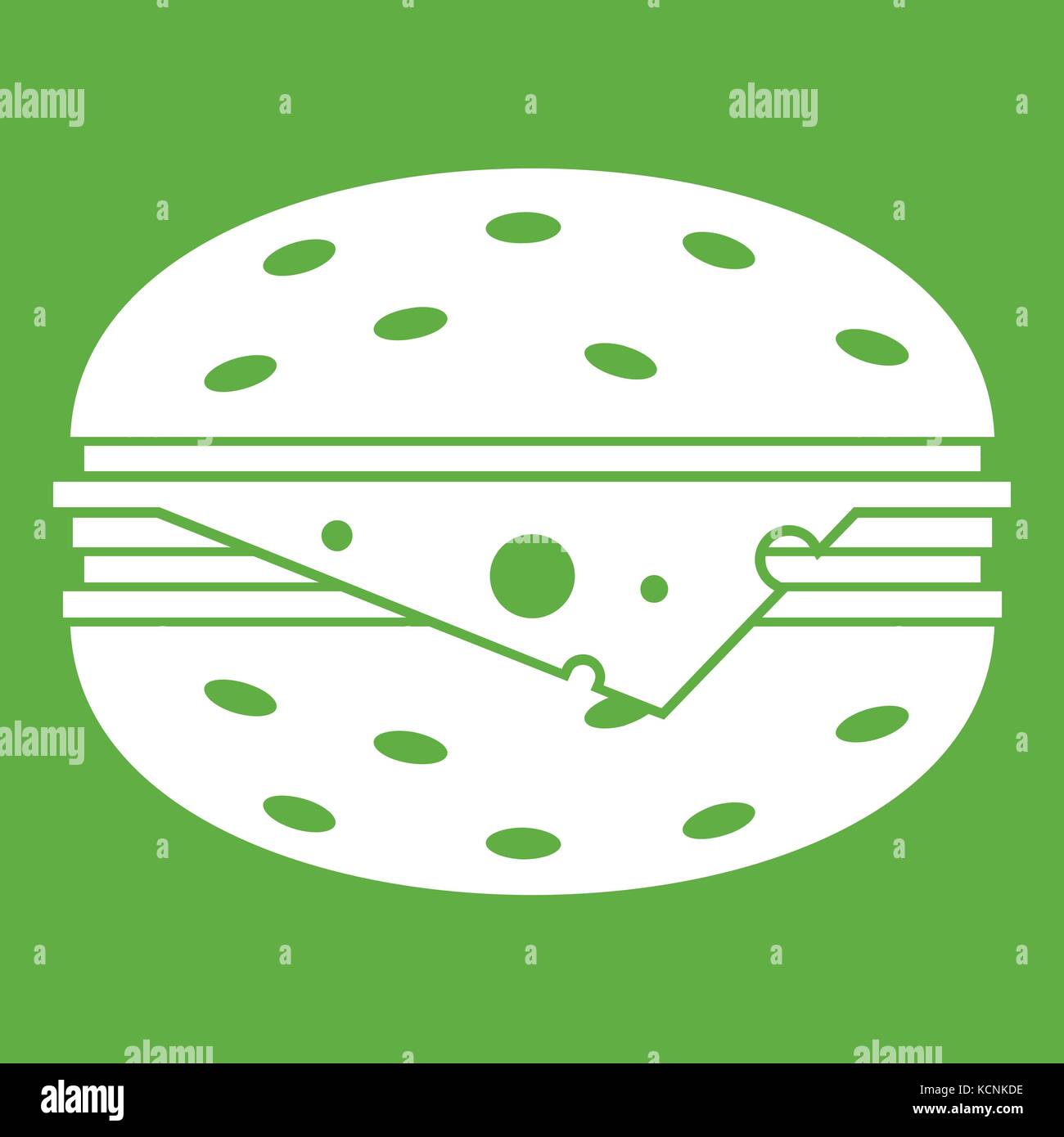 Cheeseburger icon green Stock Vector Image & Art - Alamy