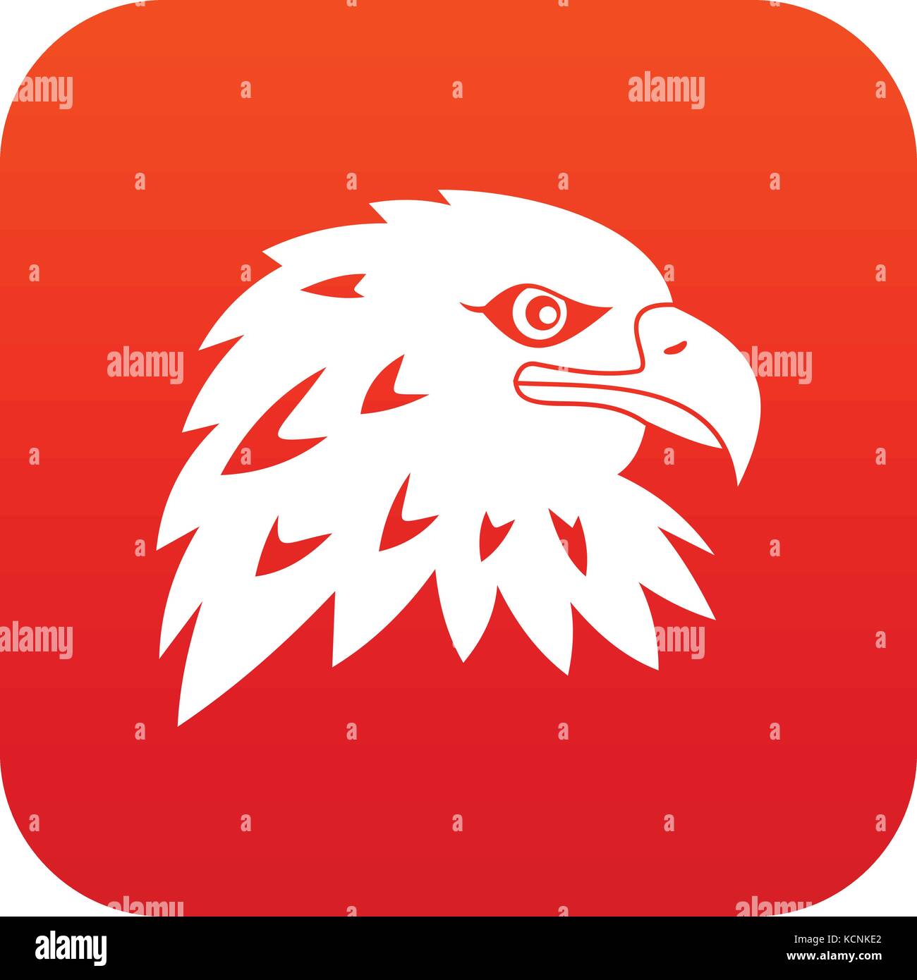 Eagle icon digital red Stock Vector Image & Art - Alamy