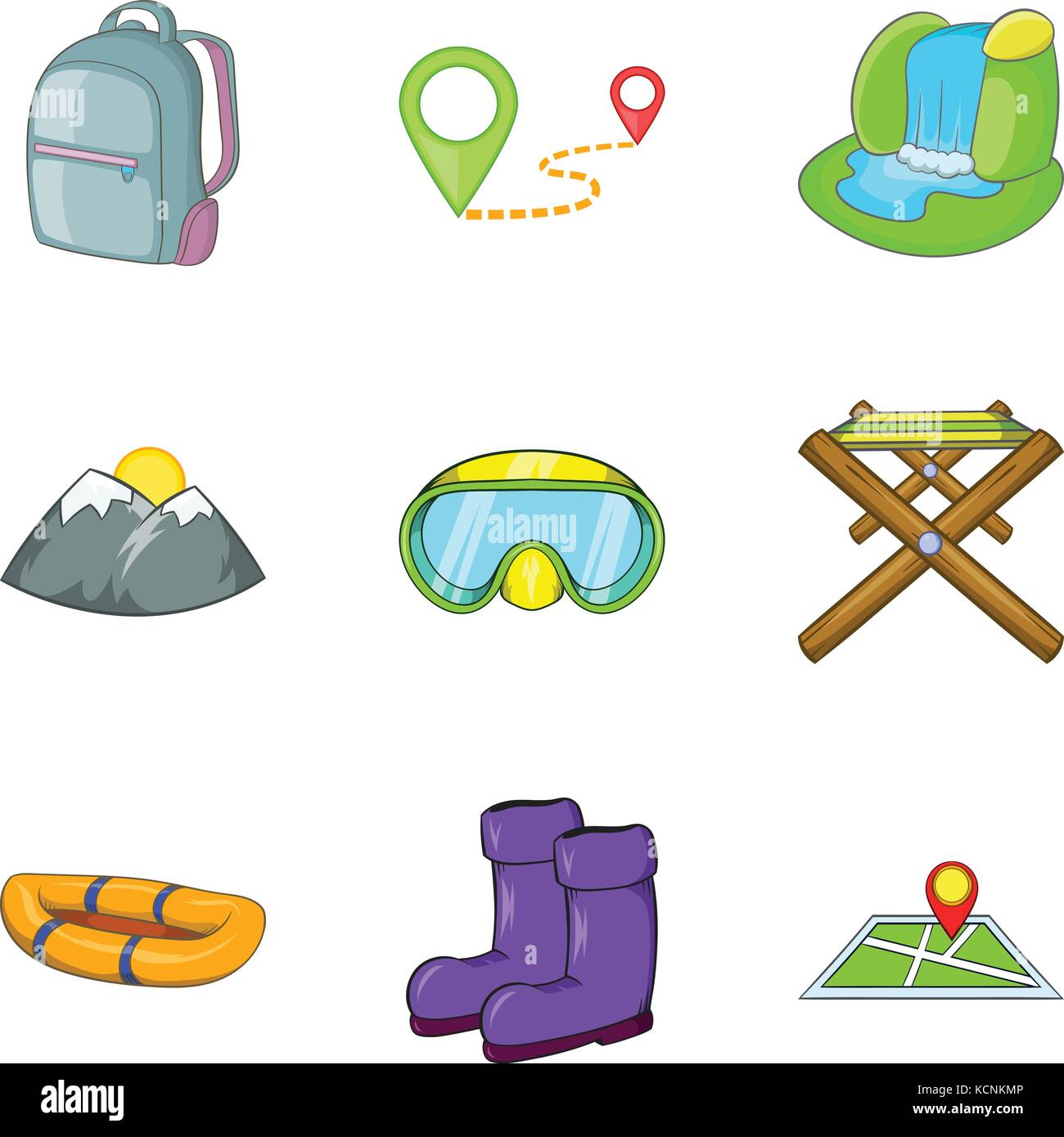 Gamekeeper icons set, cartoon style Stock Vector Image & Art - Alamy