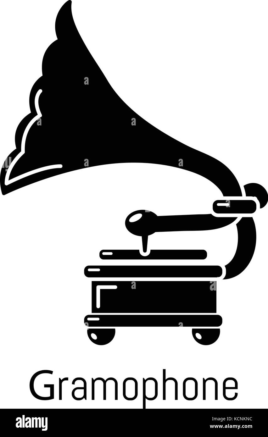 Gramophone icon, simple black style Stock Vector Image & Art - Alamy