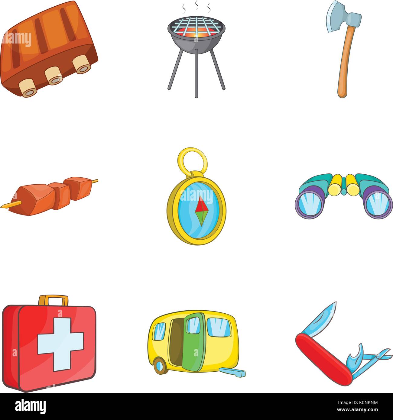 Jaeger icons set, cartoon style Stock Vector Image & Art - Alamy