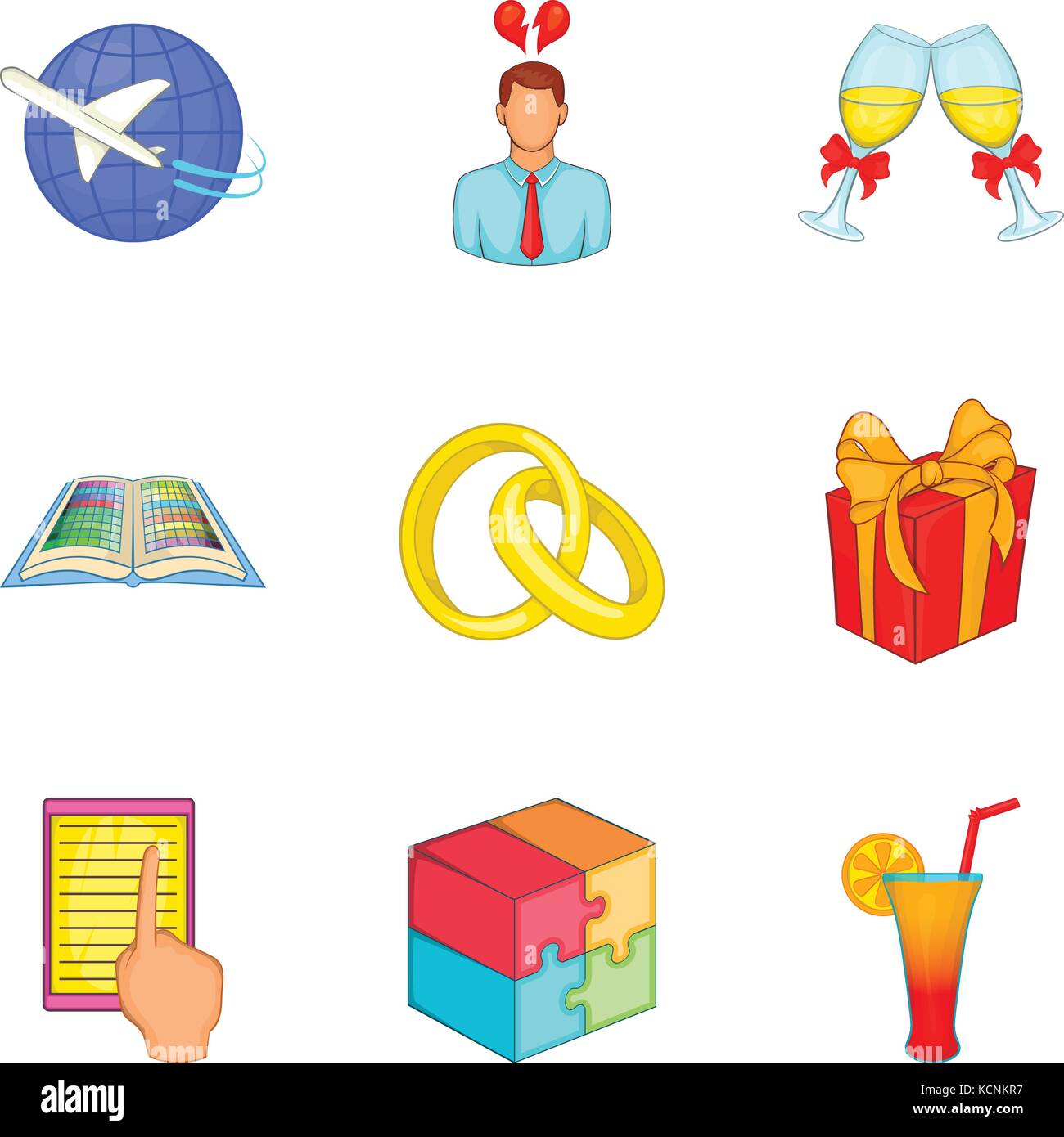 Responsibility icons set, cartoon style Stock Vector Image & Art - Alamy