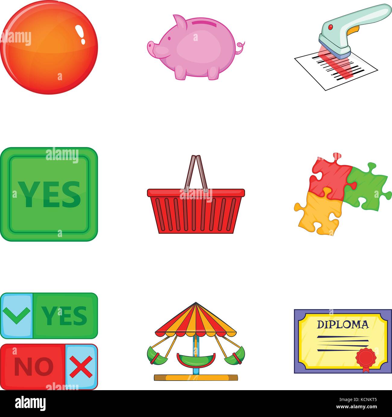Option icons set, cartoon style Stock Vector Image & Art - Alamy