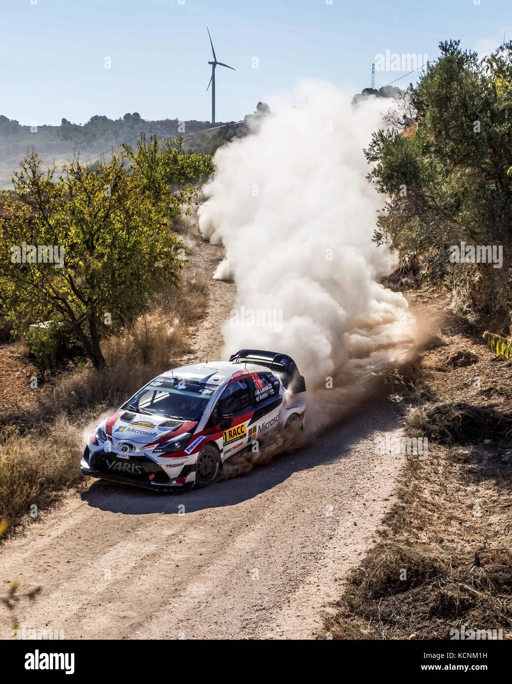 Salou, Spain. 06th Oct, 2017. #10 Jari-Matt Latbala (FIN) and co-driver ...