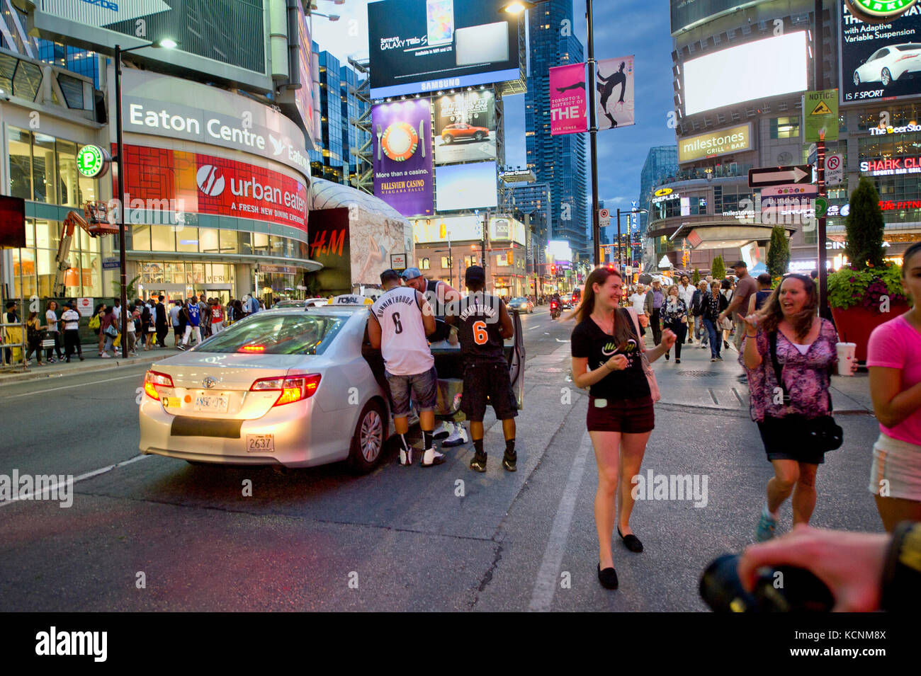 cars on Yonge street, Toronto Stock Photo - Alamy