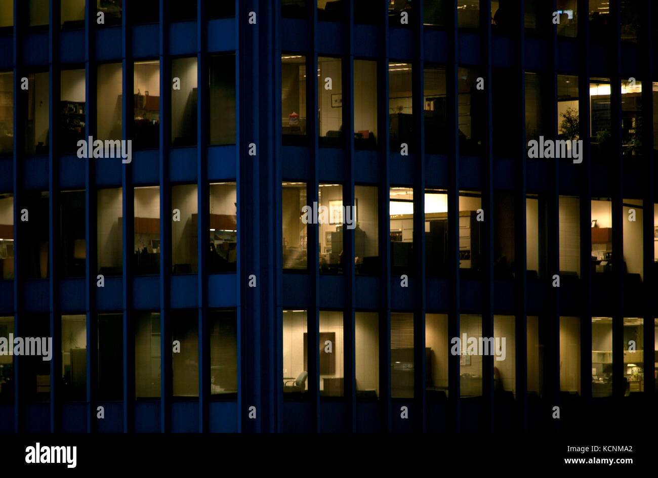 TD Bank tower offices at night Stock Photo - Alamy