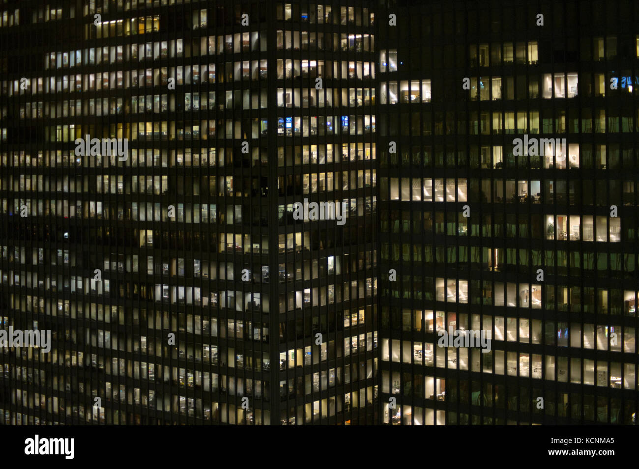 Office building at night. TD bank, Toronto Stock Photo - Alamy