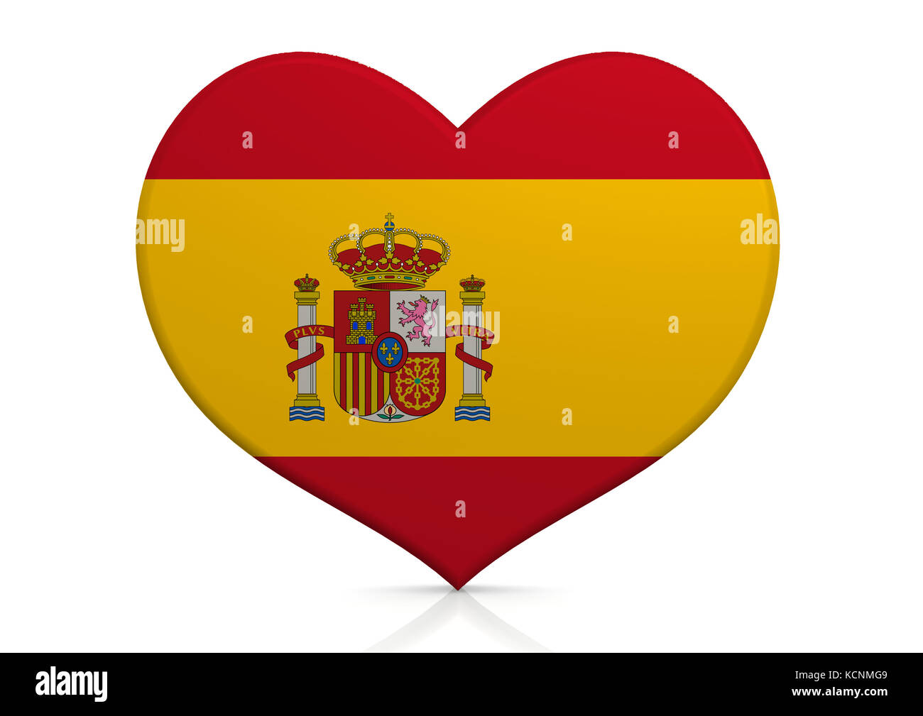 Spain flag love heart concept hi-res stock photography and images - Alamy