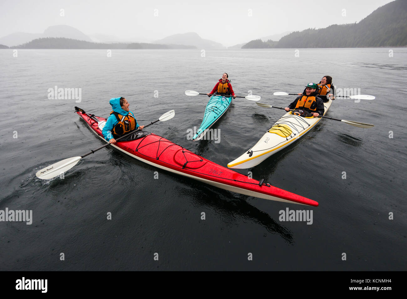 Kayakers just launched the supply boat the Uchuck 111 travelling ...