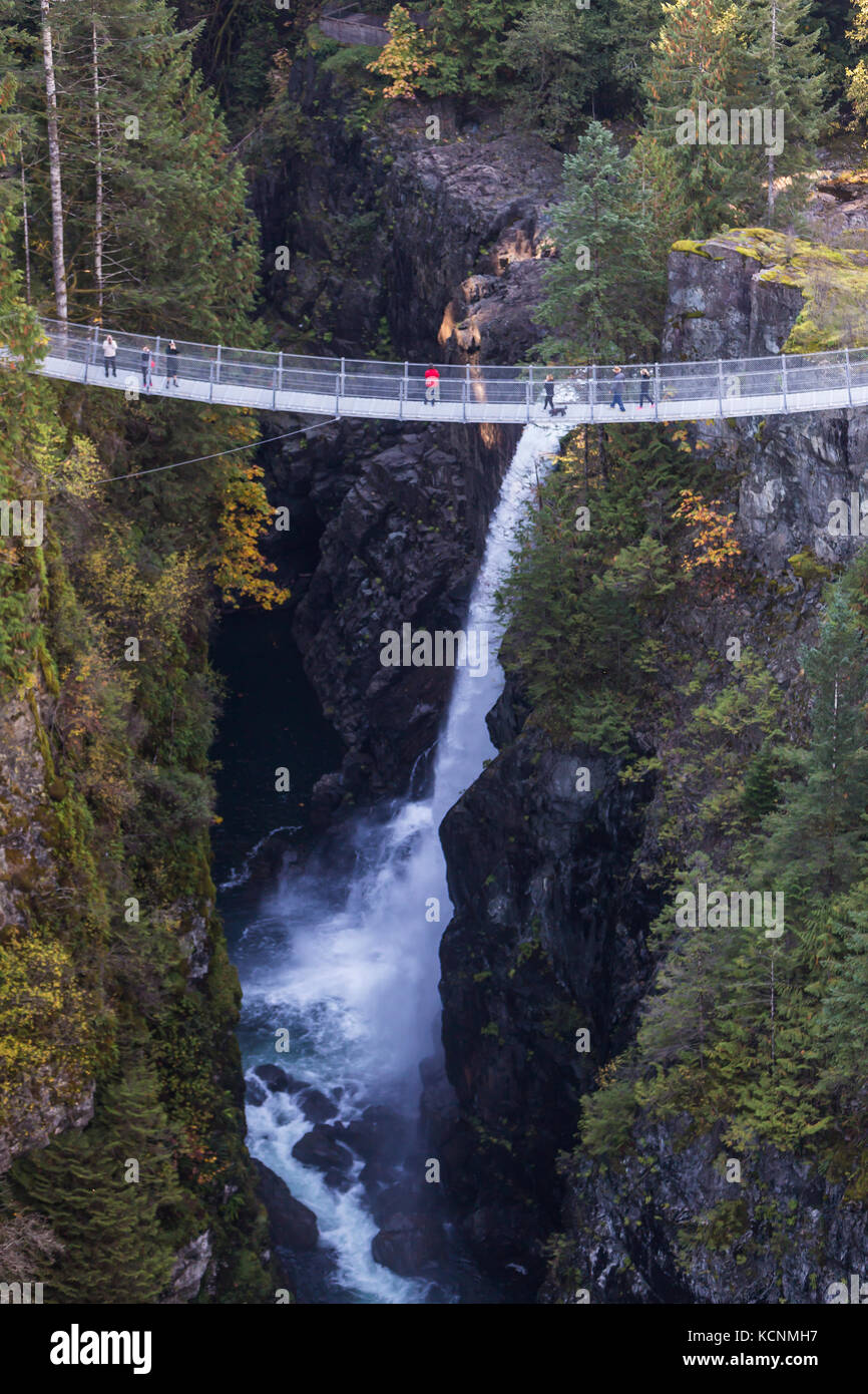 Elk Falls Suspension Bridge over Elk Falls Canyon provides incredible ...