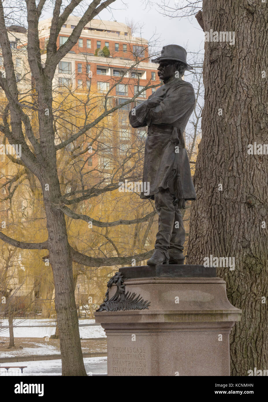 Colonel Thomas Cass statue in the Boston Public Garden Stock Photo - Alamy