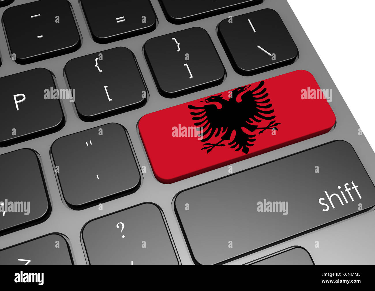 Albania keyboard image with hi-res rendered artwork that could be used ...