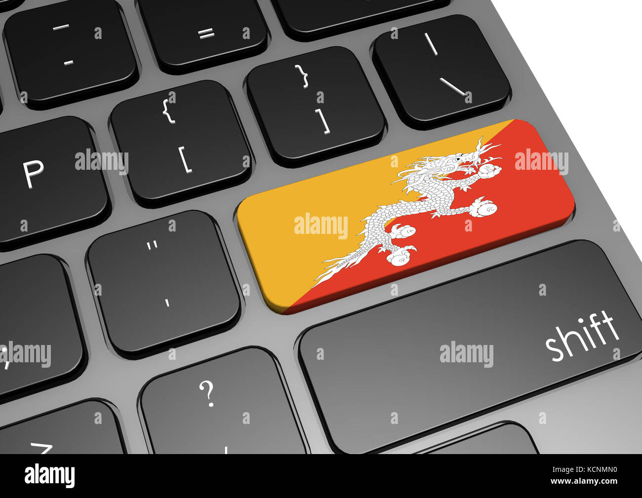 Bhutan keyboard image with hi-res rendered artwork that could be used ...