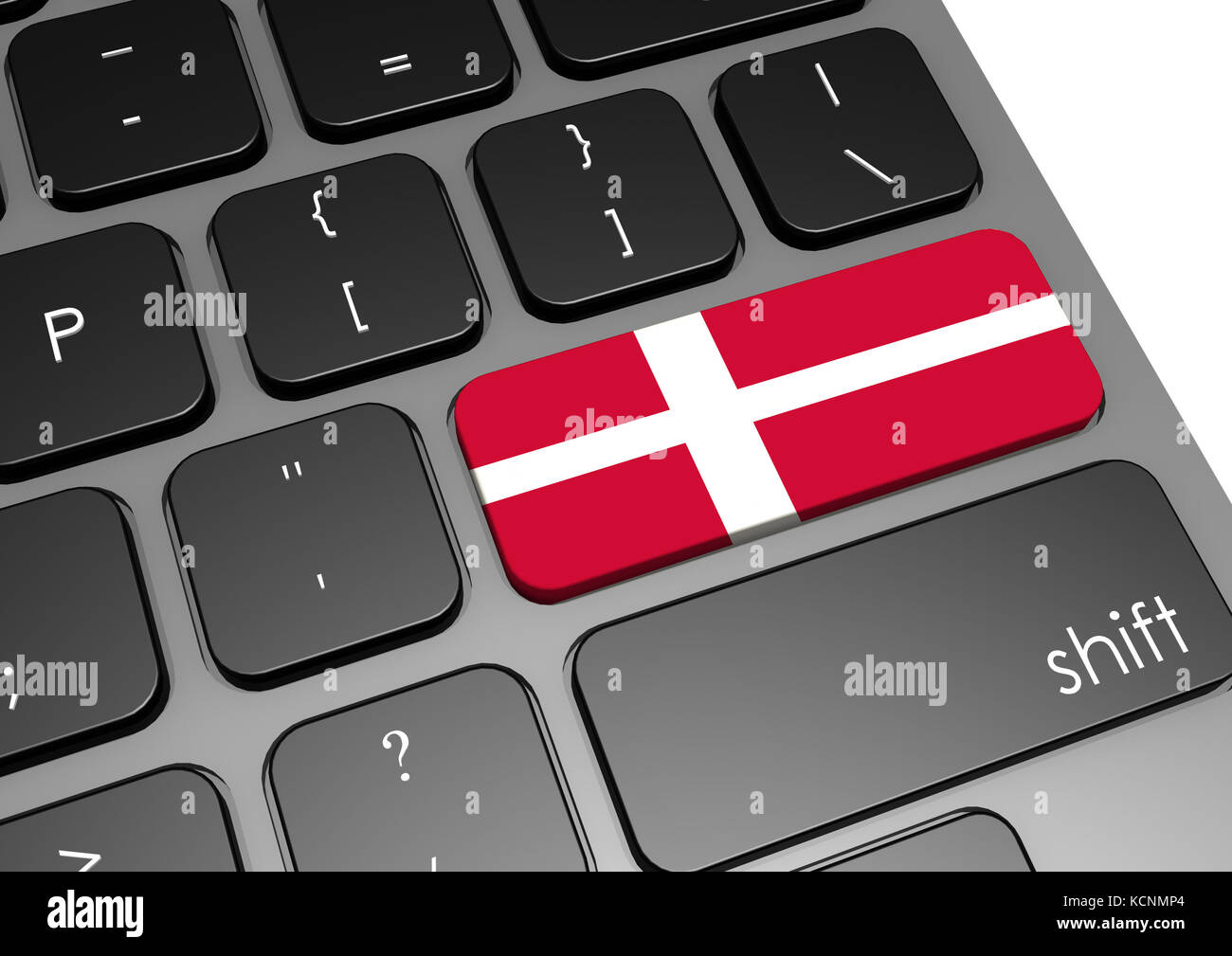Denmark keyboard image with hi-res rendered artwork that could be used ...