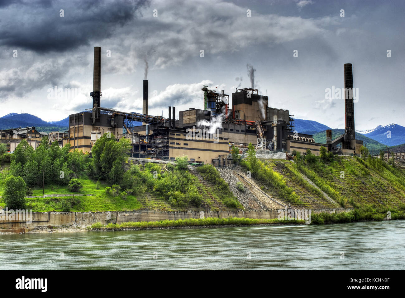 Smelter stacks hi-res stock photography and images - Alamy