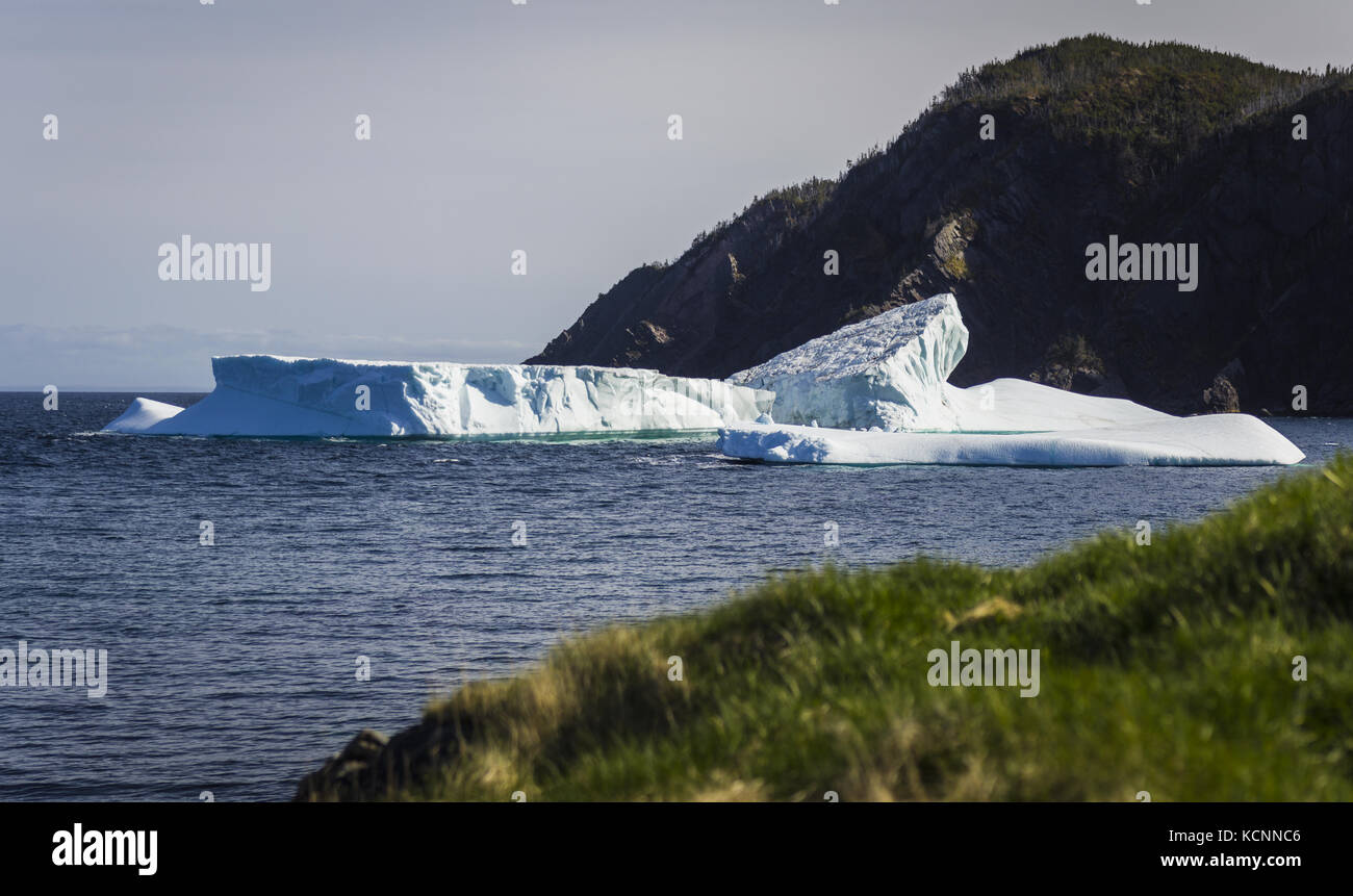 grounded Iceberg, beach near Dunfield, Trinity Bay, Newfoundland ...