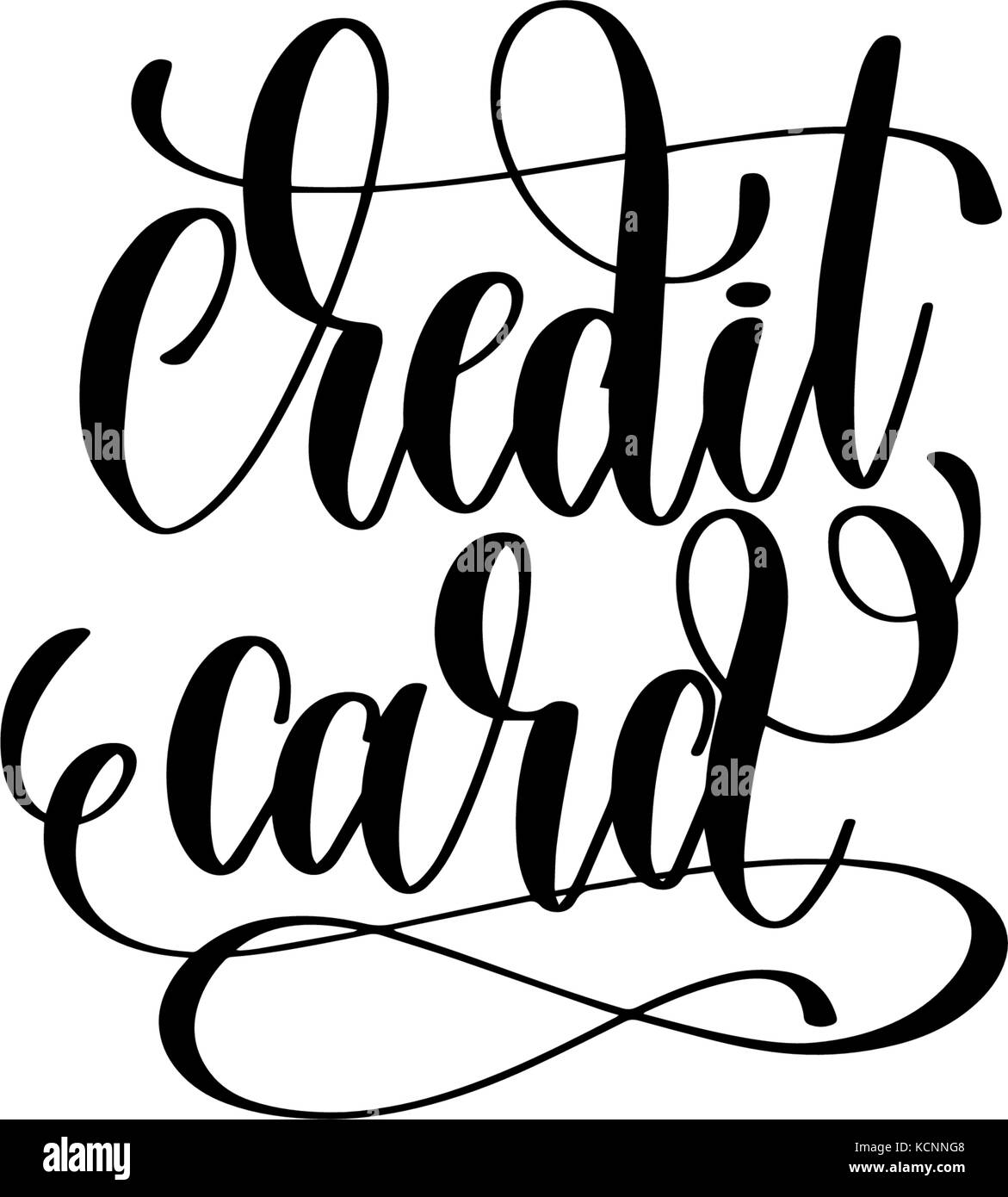 Letter for credit card Stock Vector Images - Alamy