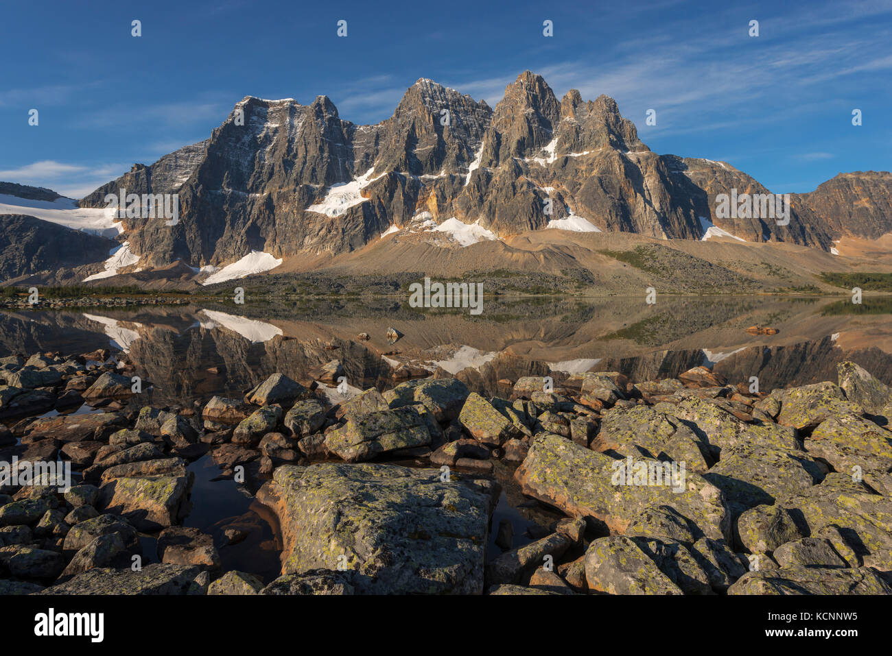 The Ramparts in Jasper National Park Stock Photo - Alamy