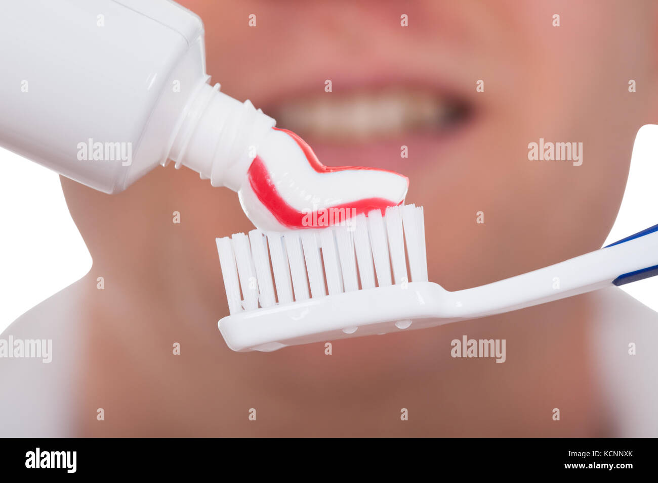 Toothpaste red white striped toothpaste hi-res stock photography and ...