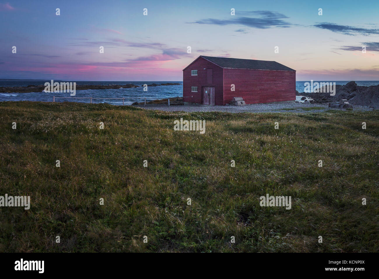 Sunset, Historic Fishing Site, Broom Point, Gros Morne National Park ...