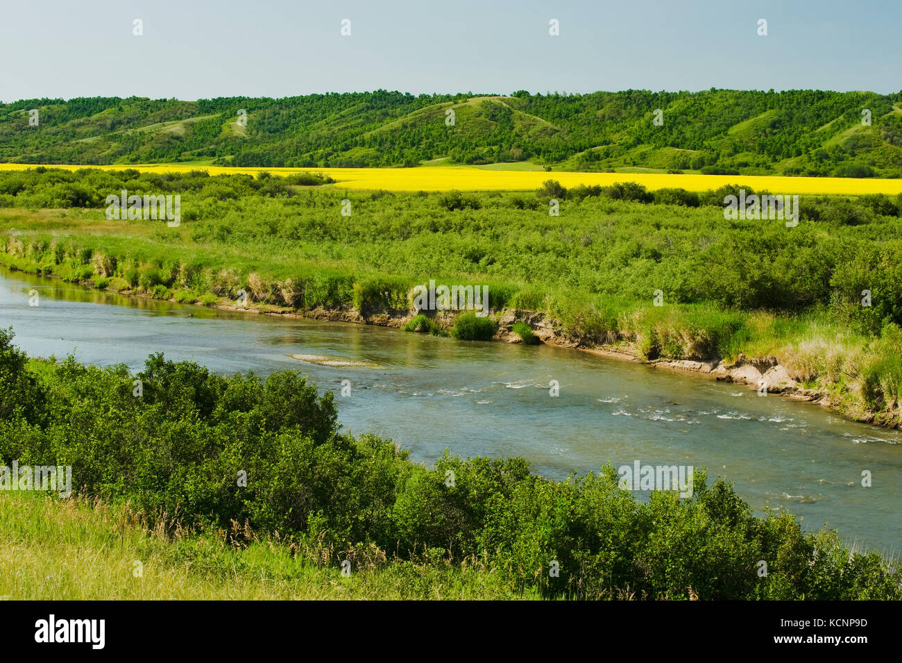 Qu´Appelle River, the Qu´Appelle River Valley, Saskatchewan, Canada ...