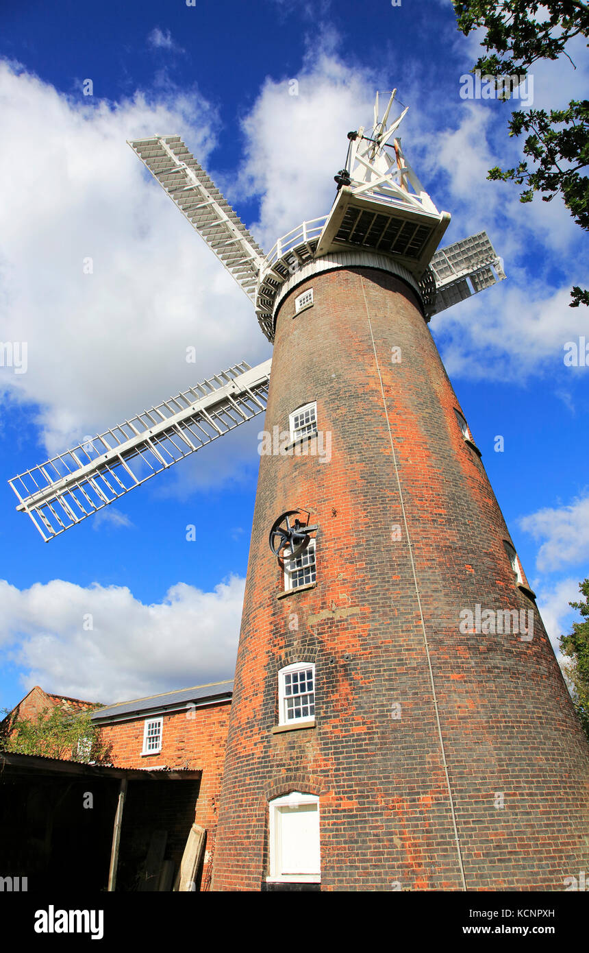 Buttrum's Windmill, Woodbridge, Suffolk, England, UK built 1836 John ...