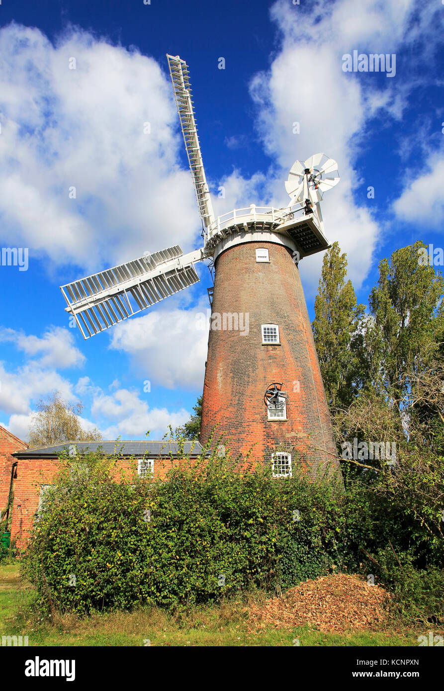 Buttrum's Windmill, Woodbridge, Suffolk, England, UK built 1836 John ...