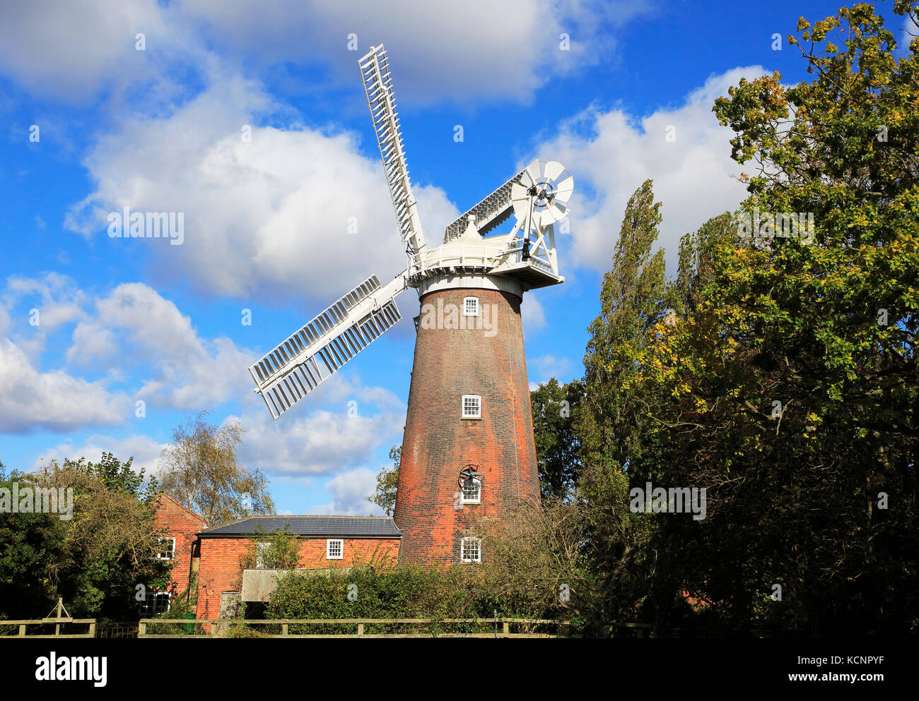 Buttrum's Windmill, Woodbridge, Suffolk, England, UK built 1836 John ...